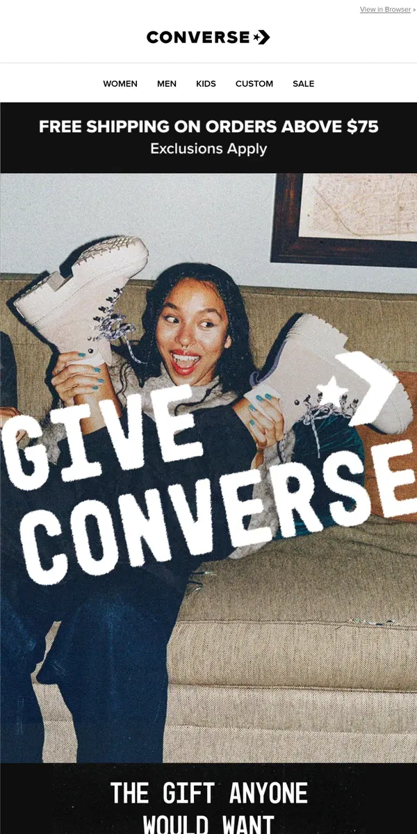 Converse email store